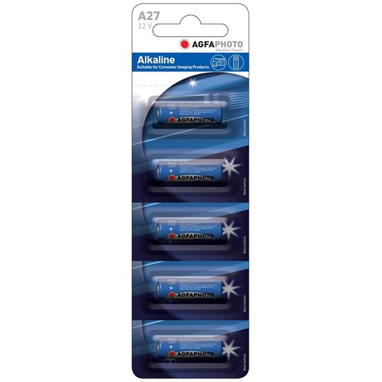 AgfaPhoto alkaline battery 27A-LR27A, blister 5pcs | SOLIGHT